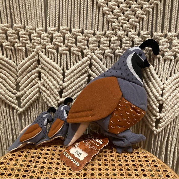 Folkmanis Puppets | Toys | Folktails By Folkmanis Quail Family Puppets ...